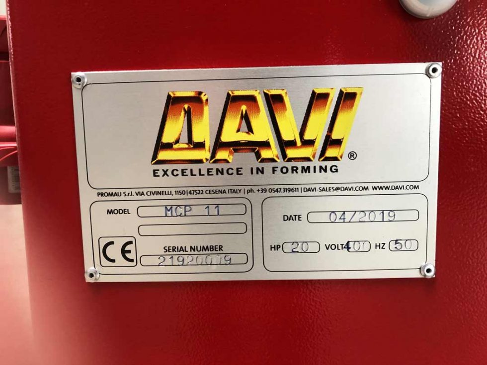 DAVI MCP 11 Profilbiegemaschine - Laudenberg-Service